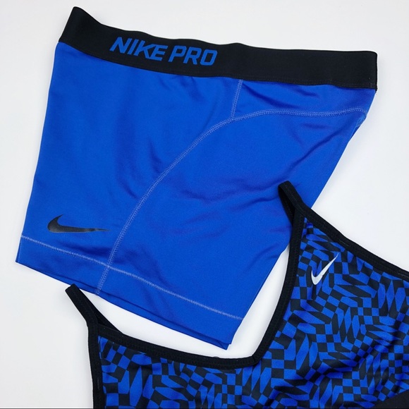 Royal Blue Nike Pro Shorts Telegraph